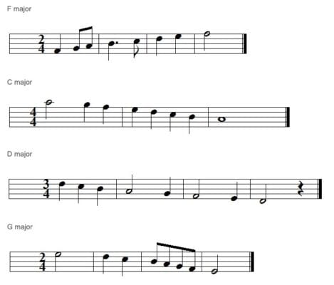 Grade 1: Key signatures - Music Theory Online