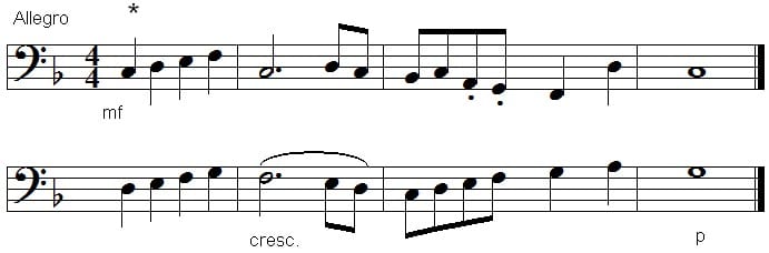 Grade 1: Questions on a melody - Music Theory Online