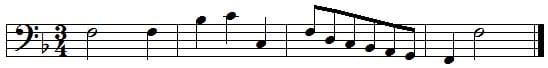 Grade 1: Adding missing bar lines - Music Theory Online